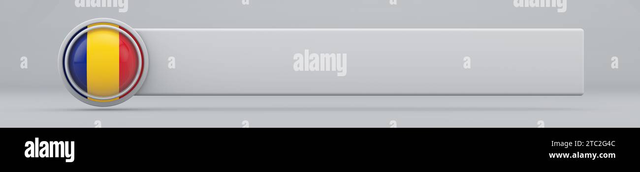 Romanian flag symbol. A sign or icon with the national flag of the ...