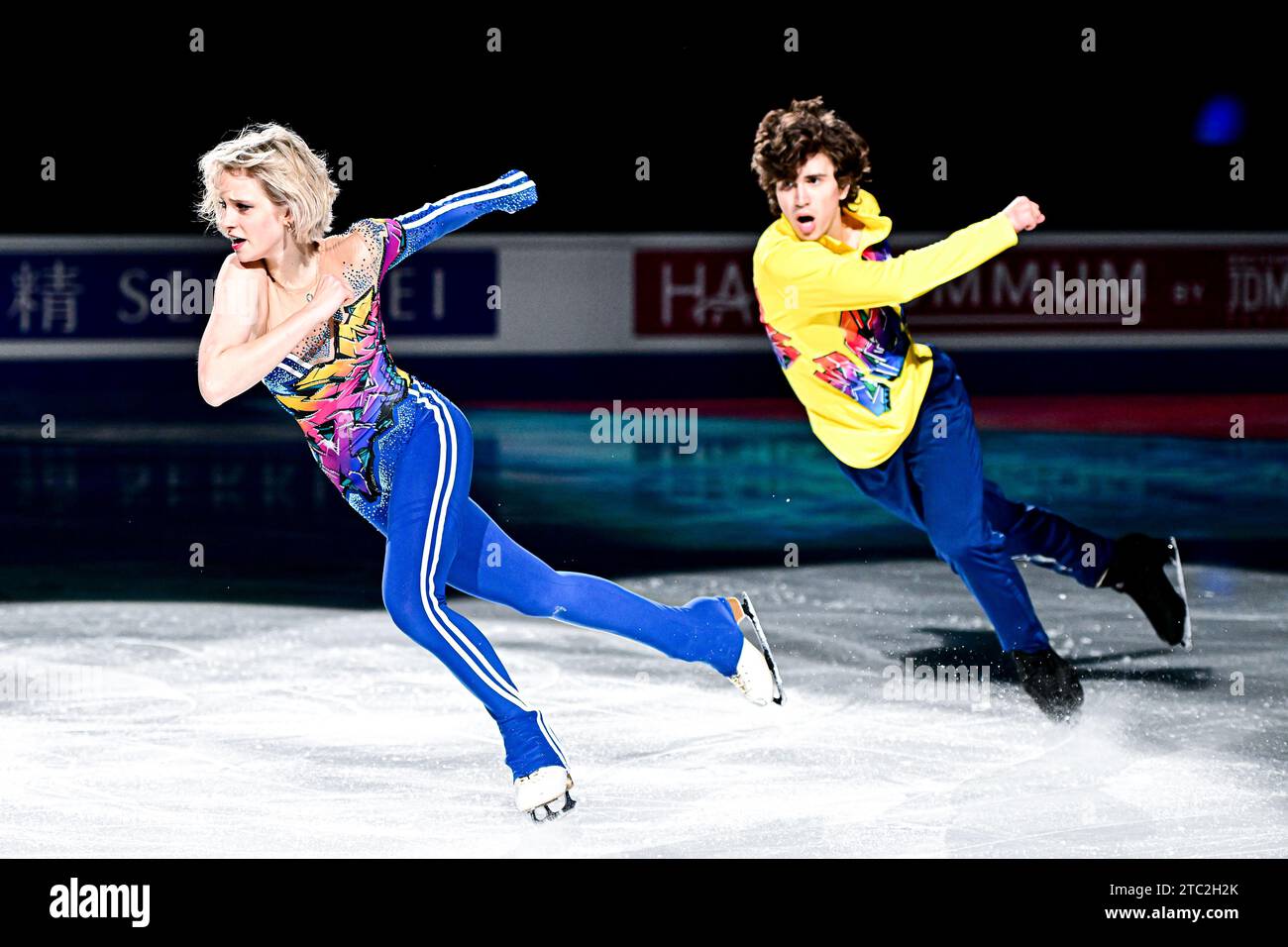 Elizabeth TKACHENKO & Alexei KILIAKOV (ISR), during the Exhibition Gala, at the ISU Grand Prix ...