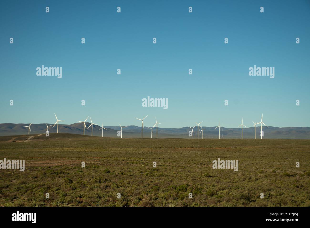 wind turbine farm in the Karoo, South Africa Stock Photo - Alamy
