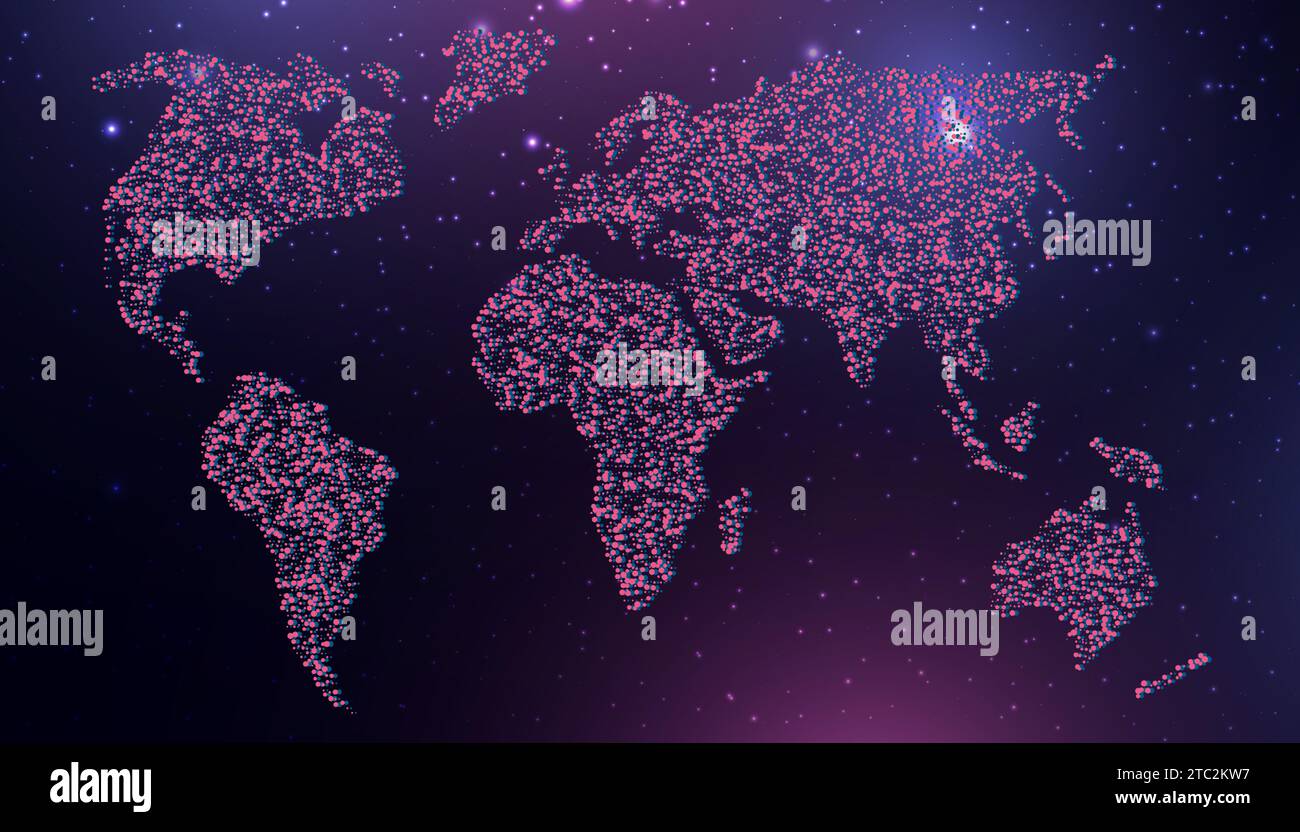 Wireframe globe map. Cyber security, world protection concept with ...