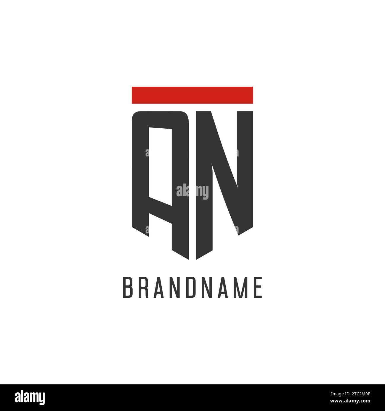 AN initial esport logo with simple shield design style vector graphic Stock Vector Image & Art ...