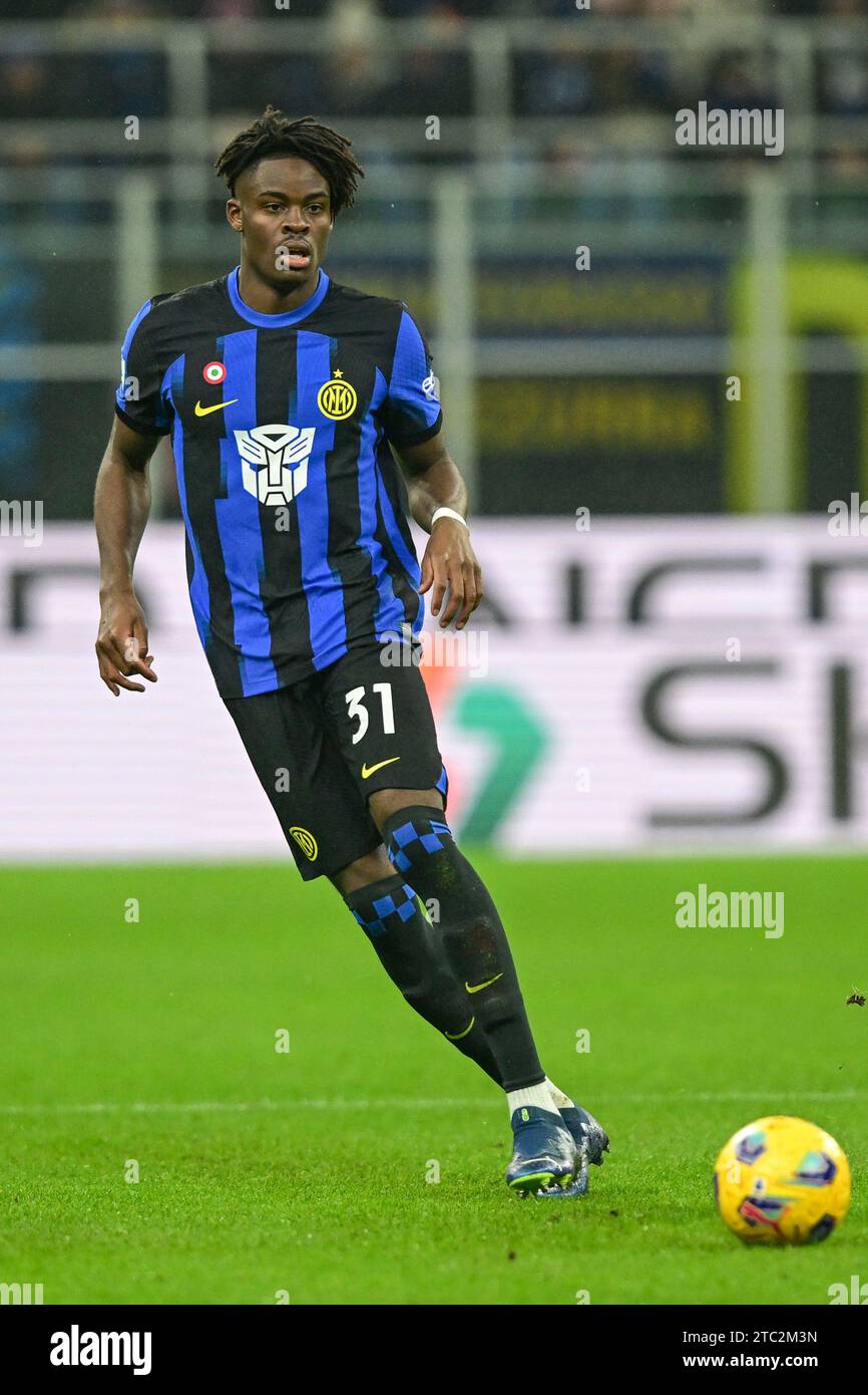 Milano, Italy. 09th Dec, 2023. Yann Bisseck (31) of Inter seen during ...