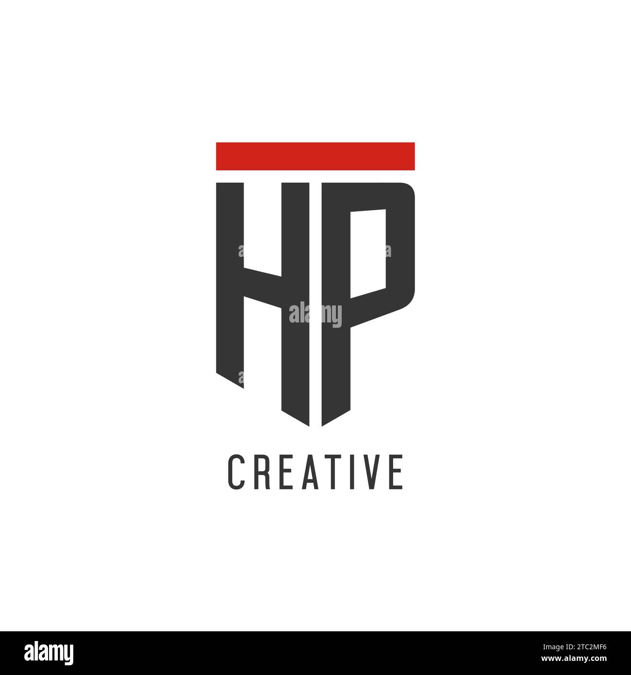 HP initial esport logo with simple shield design style vector graphic Stock Vector Image & Art ...