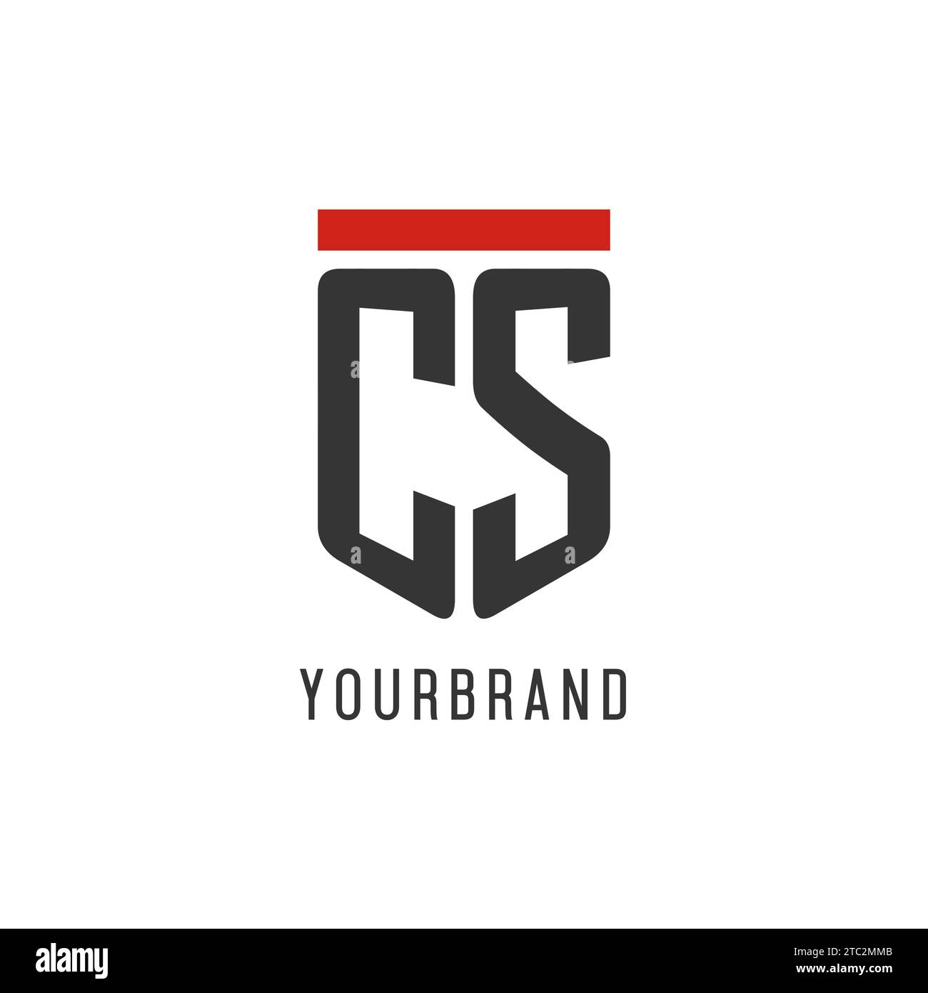 CS initial esport logo with simple shield design style vector graphic Stock Vector Image & Art ...