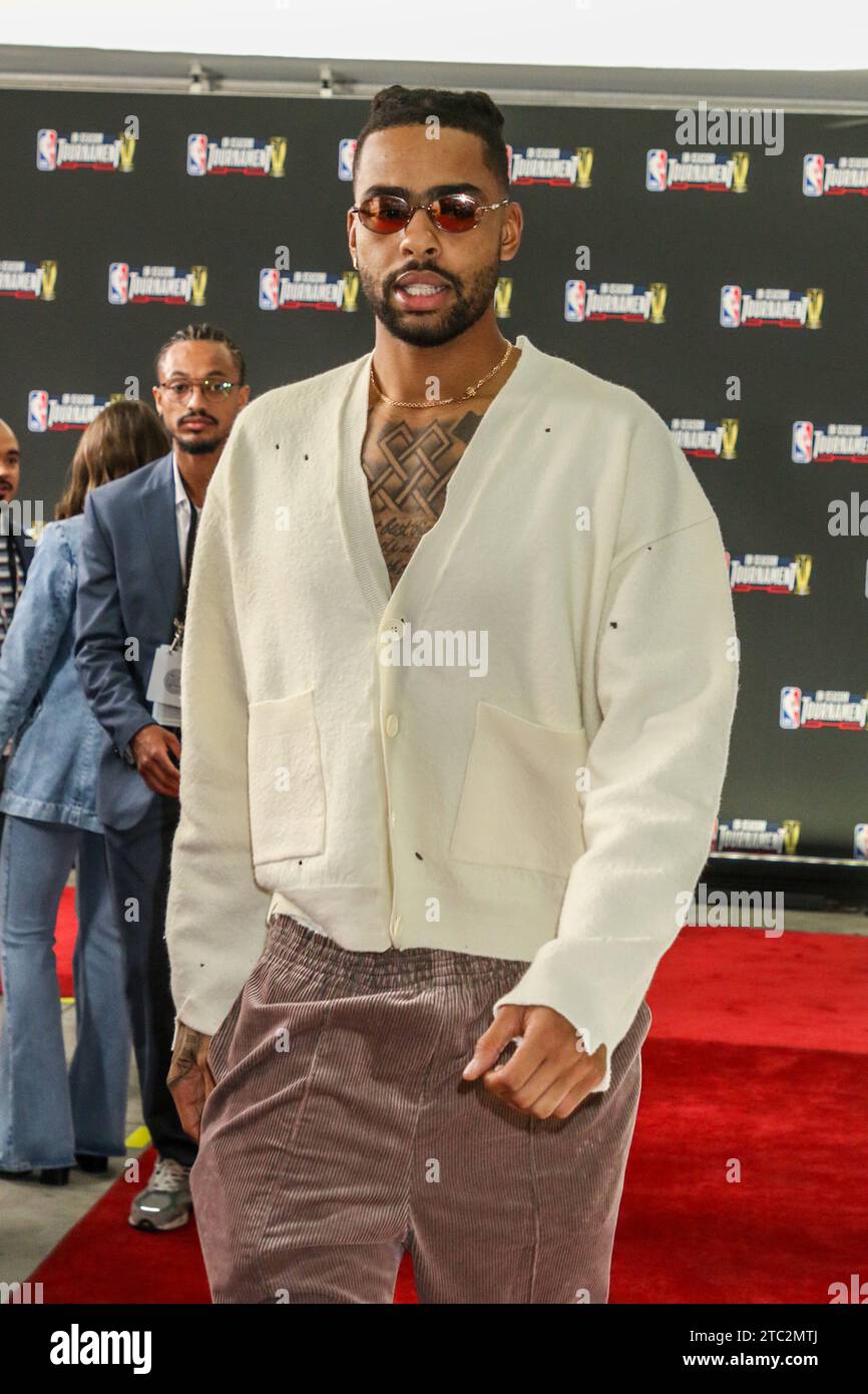 Las Vegas, NV, USA. 9th Dec, 2023. D'Angelo Russell arriving at the NBA ...