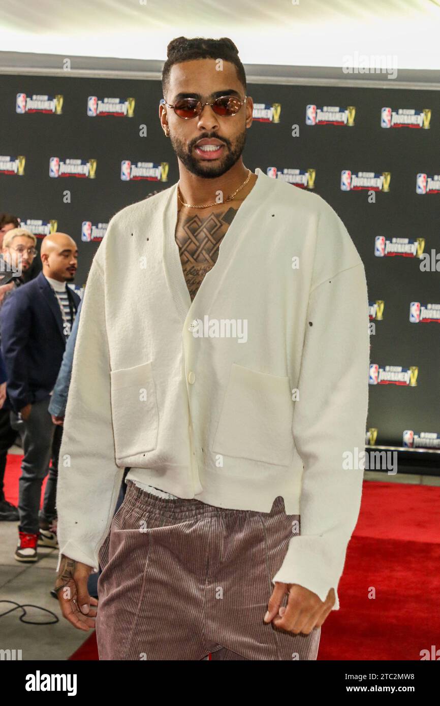 Las Vegas, NV, USA. 9th Dec, 2023. D'Angelo Russell arriving at the NBA ...