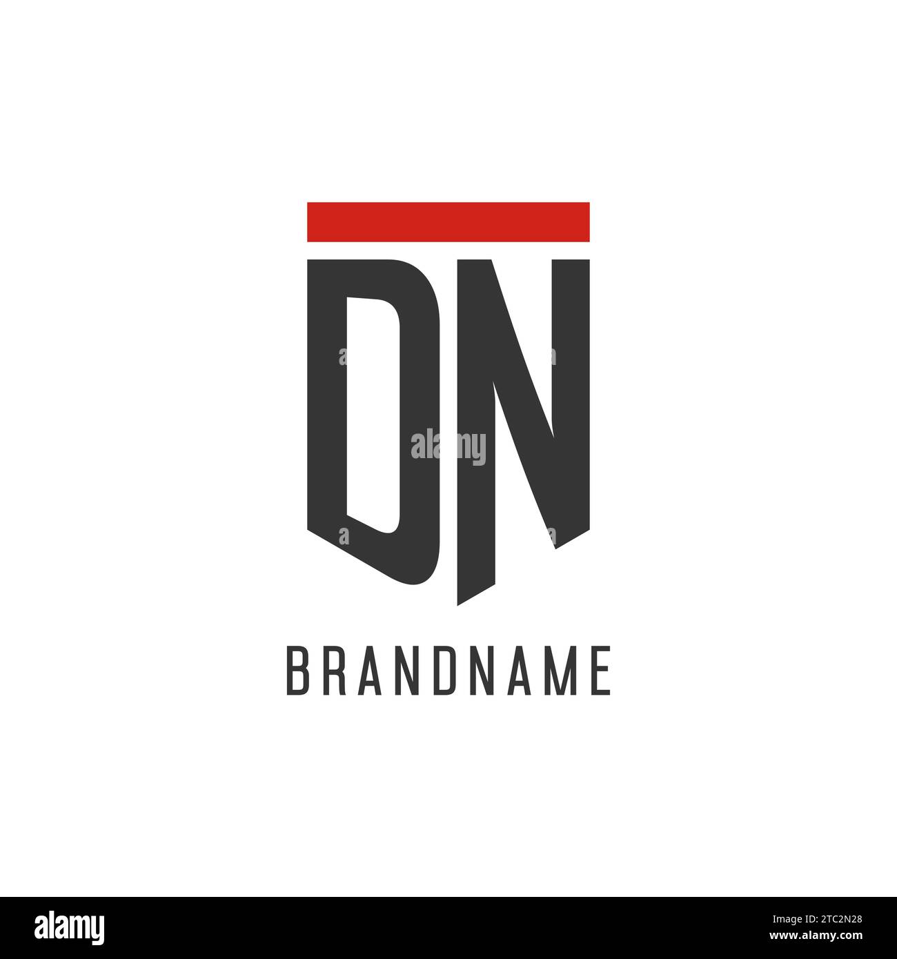 DN initial esport logo with simple shield design style vector graphic Stock Vector Image & Art ...