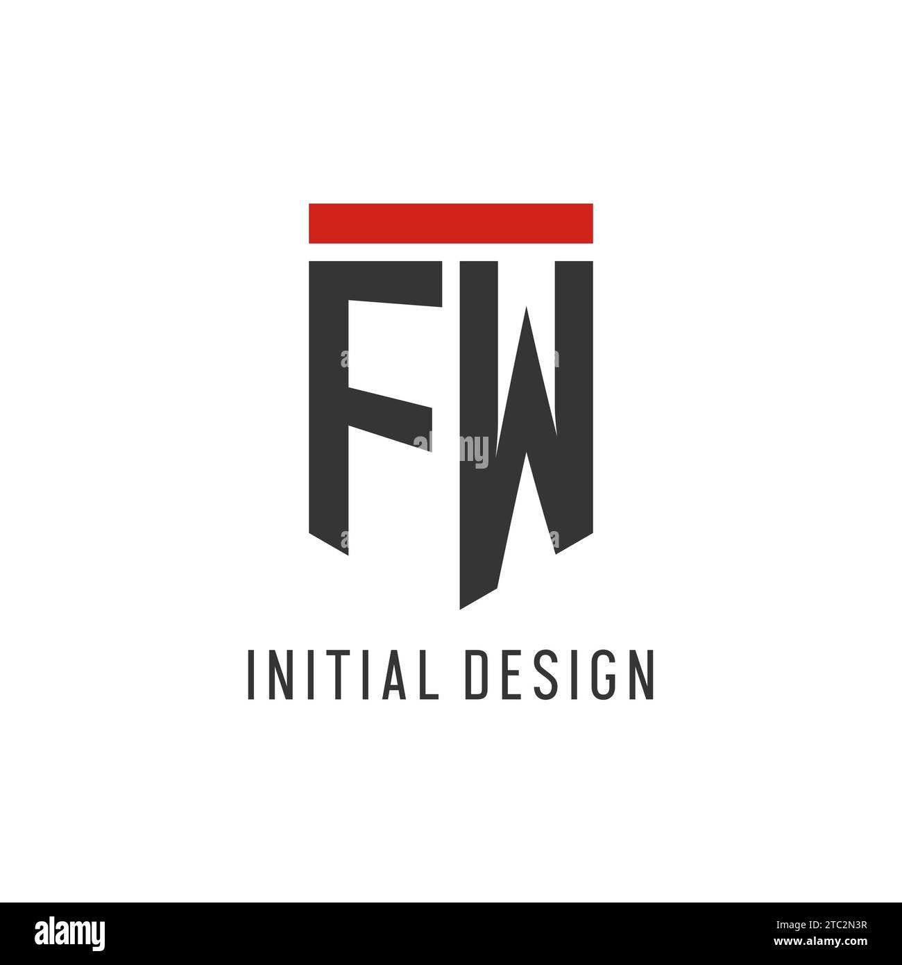 FW initial esport logo with simple shield design style vector graphic Stock Vector Image & Art ...
