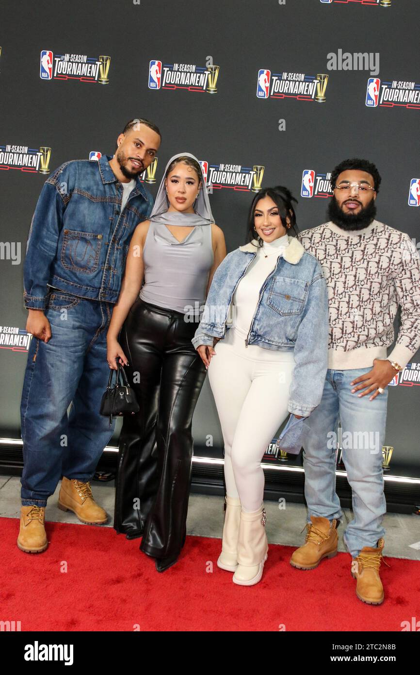 Las Vegas, NV, USA. 9th Dec, 2023. Queen Naija and Clarence White ...