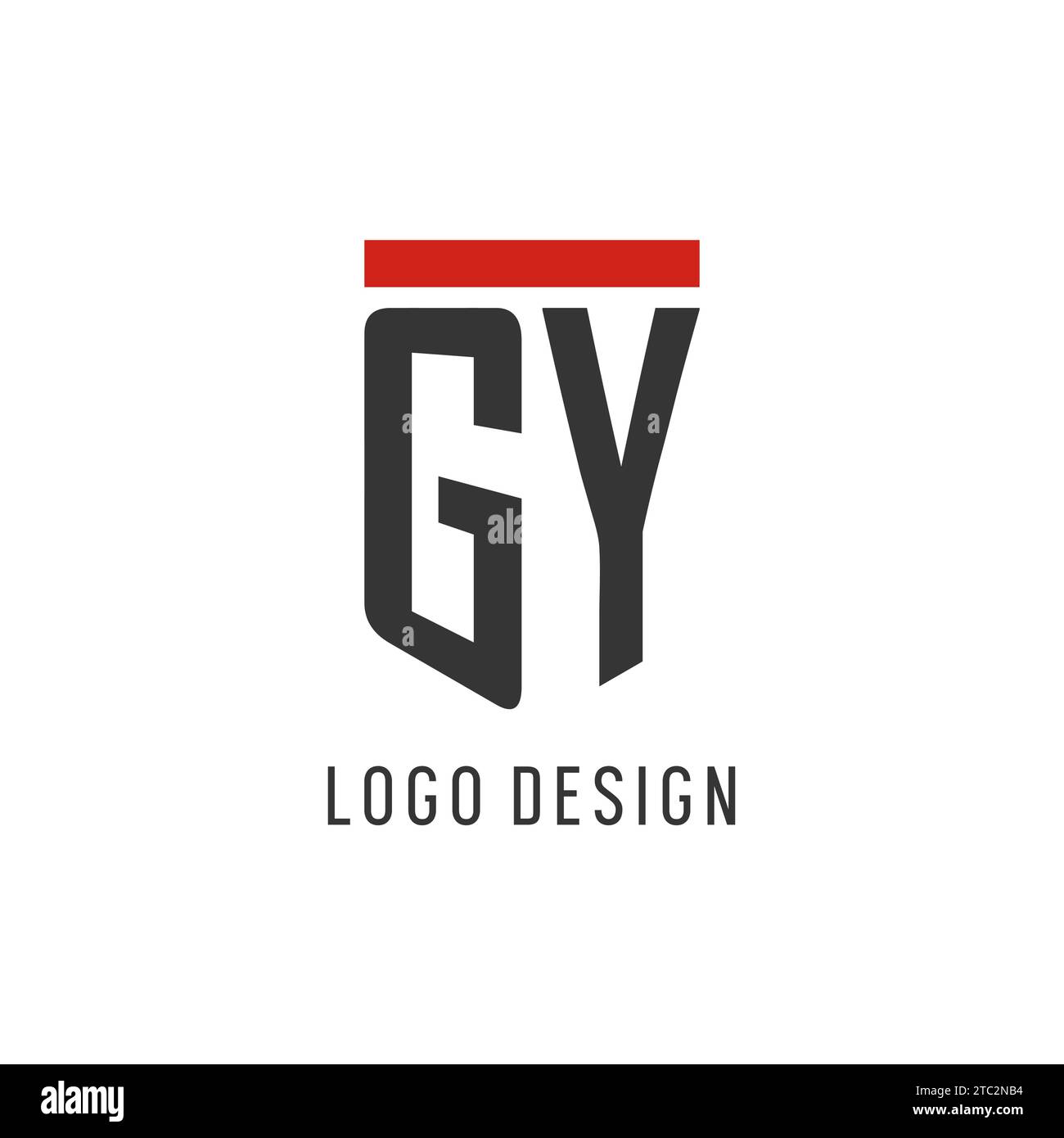 GY initial esport logo with simple shield design style vector graphic Stock Vector Image & Art ...