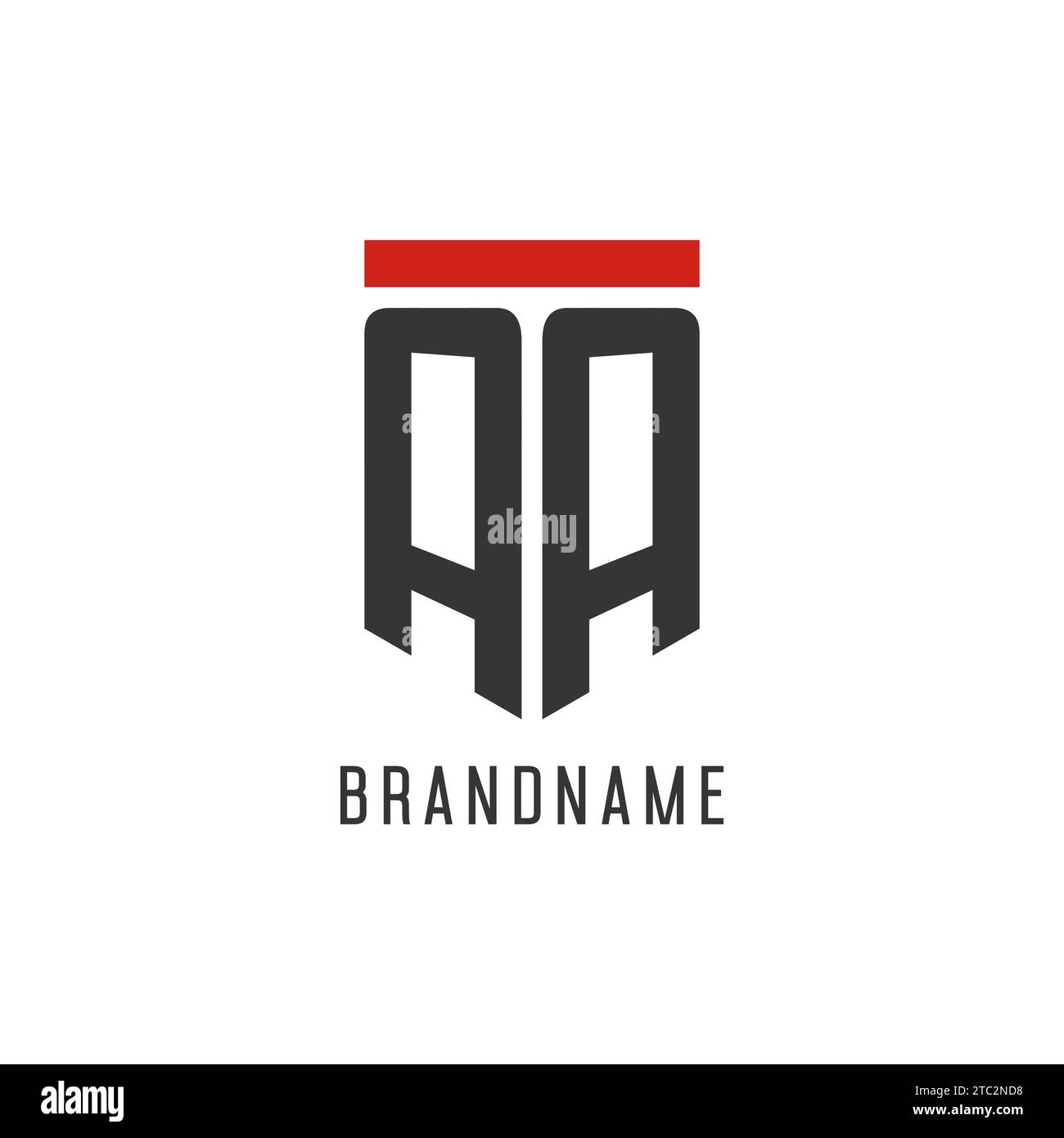 AA initial esport logo with simple shield design style vector graphic ...