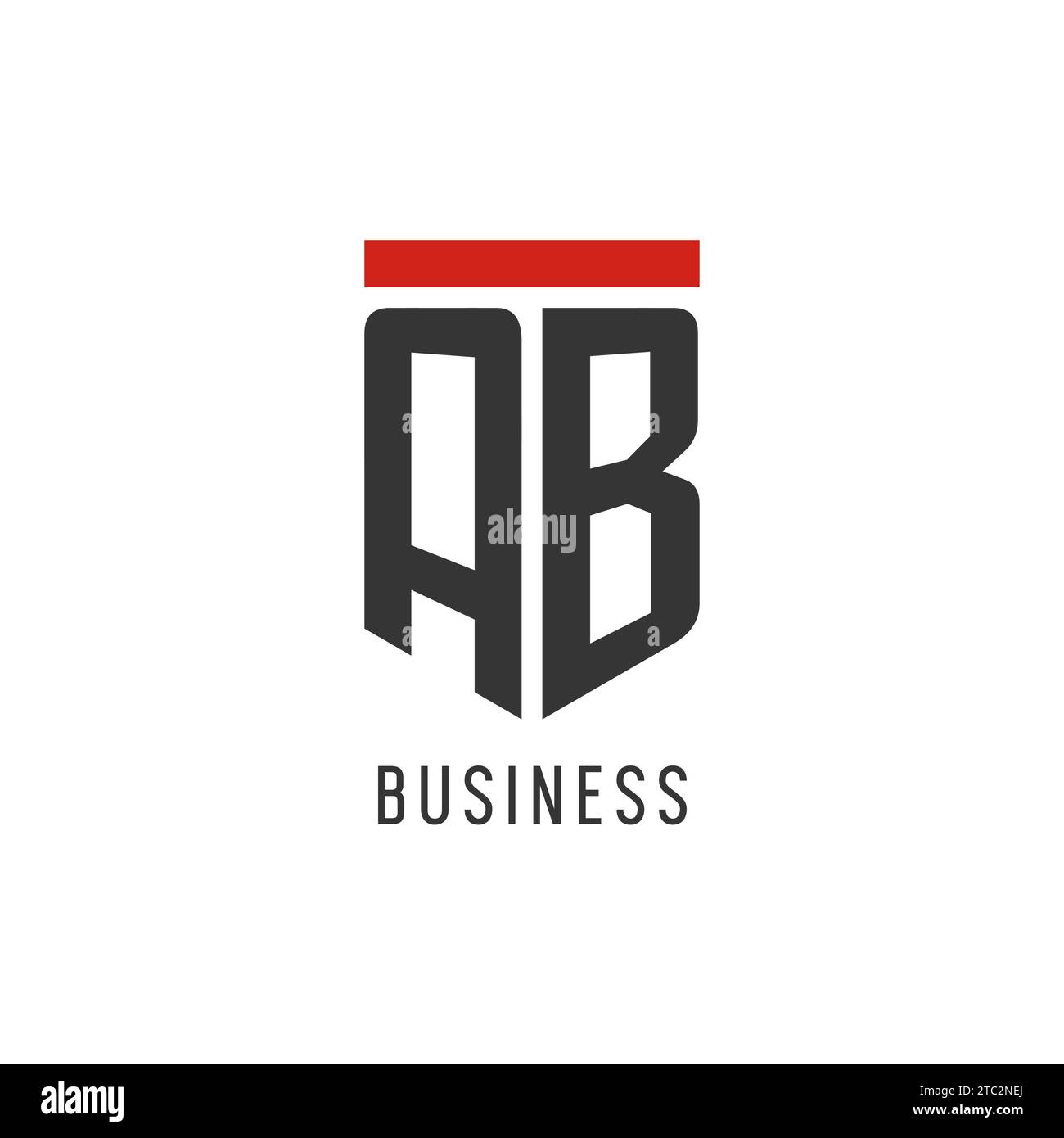 AB initial esport logo with simple shield design style vector graphic ...