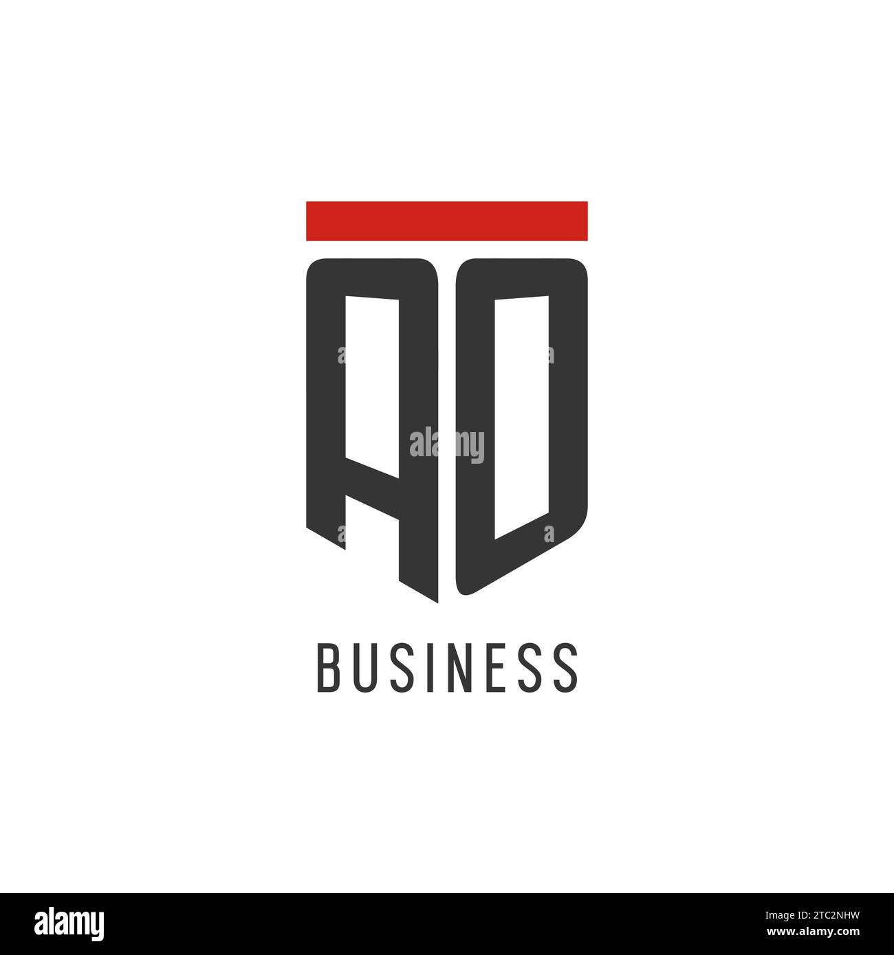 AO initial esport logo with simple shield design style vector graphic ...