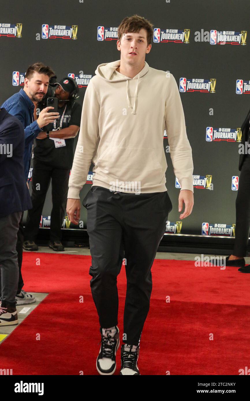 Las Vegas, NV, USA. 9th Dec, 2023. Austin Reaves arriving at the NBA In ...