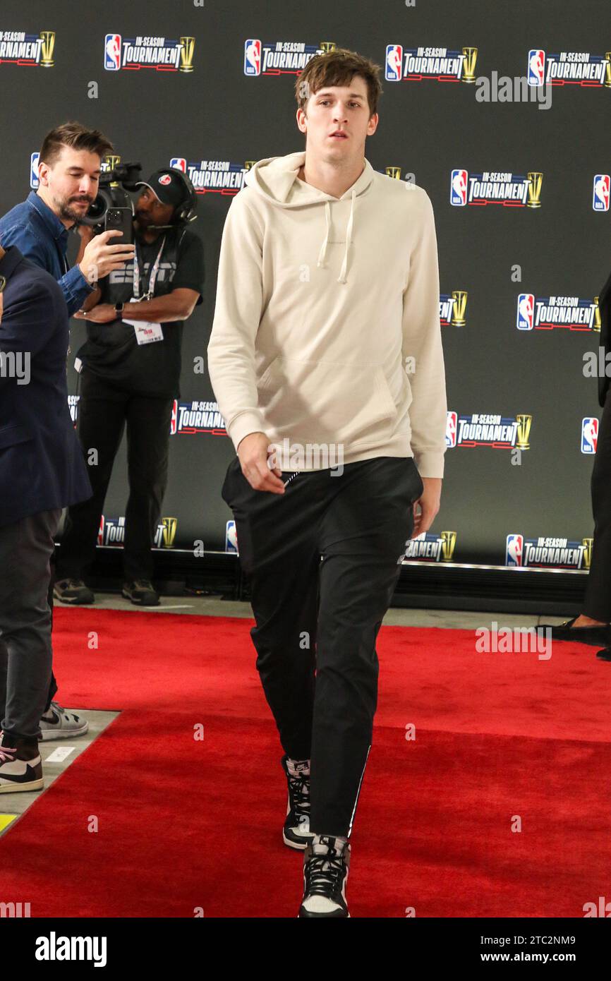 Las Vegas, NV, USA. 9th Dec, 2023. Austin Reaves arriving at the NBA In ...