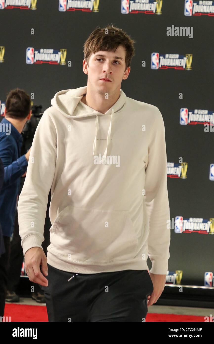 Las Vegas, NV, USA. 9th Dec, 2023. Austin Reaves arriving at the NBA In ...