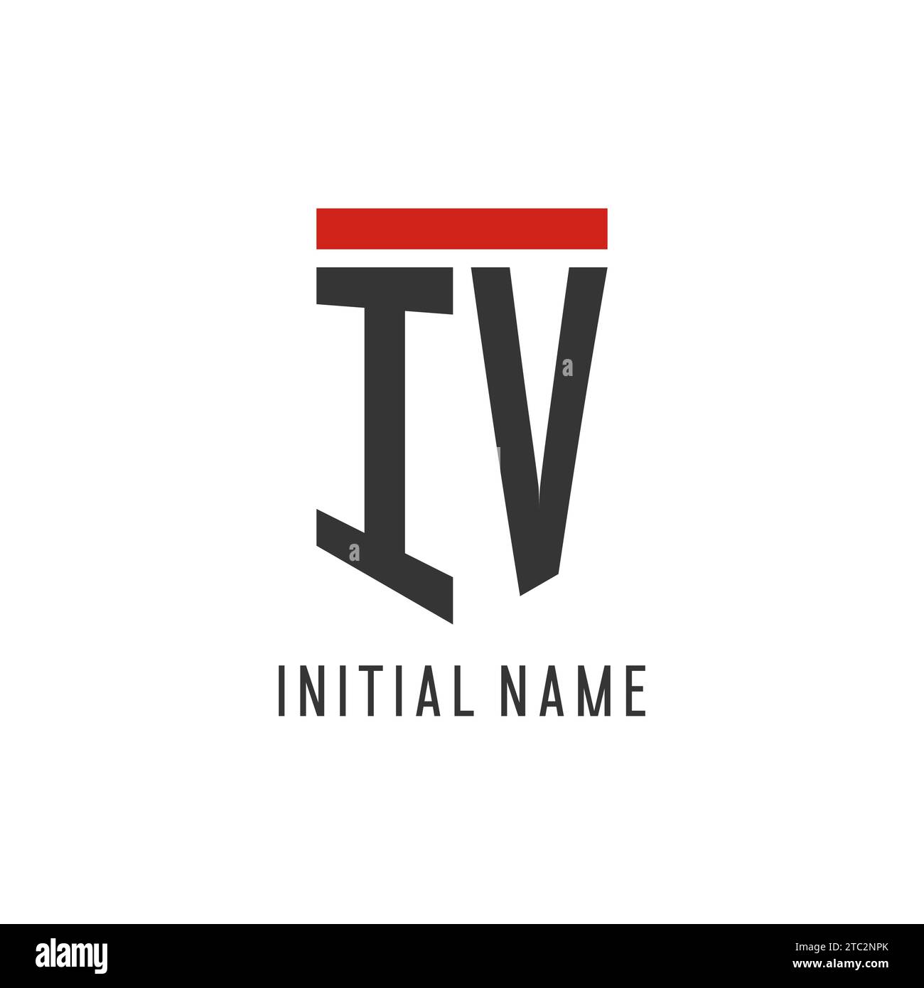 IV initial esport logo with simple shield design style vector graphic Stock Vector Image & Art ...