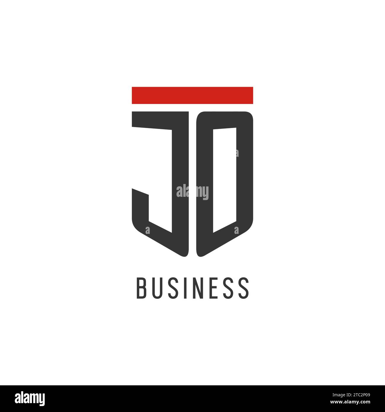 JO initial esport logo with simple shield design style vector graphic ...