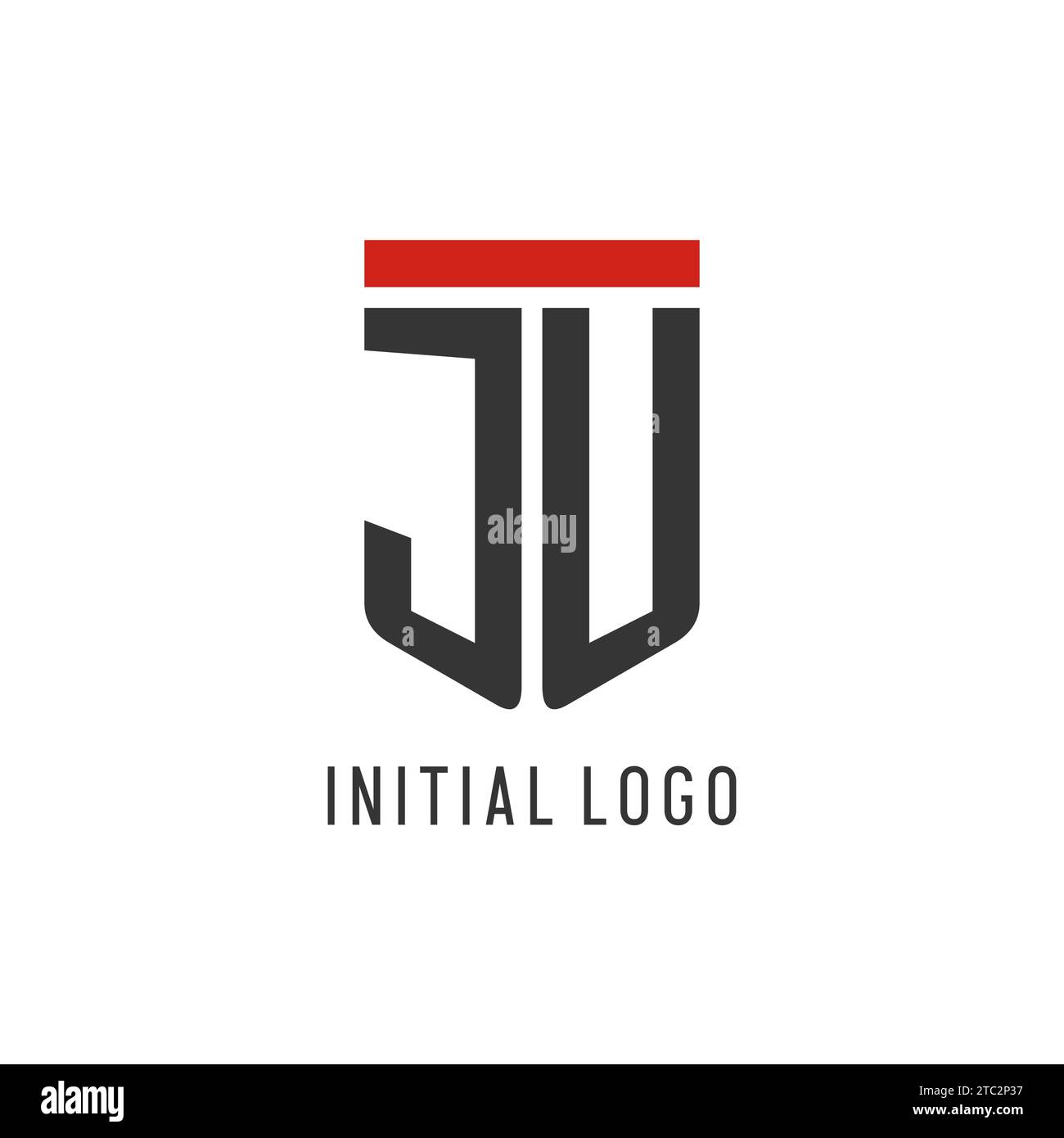 JU initial esport logo with simple shield design style vector graphic Stock Vector Image & Art ...