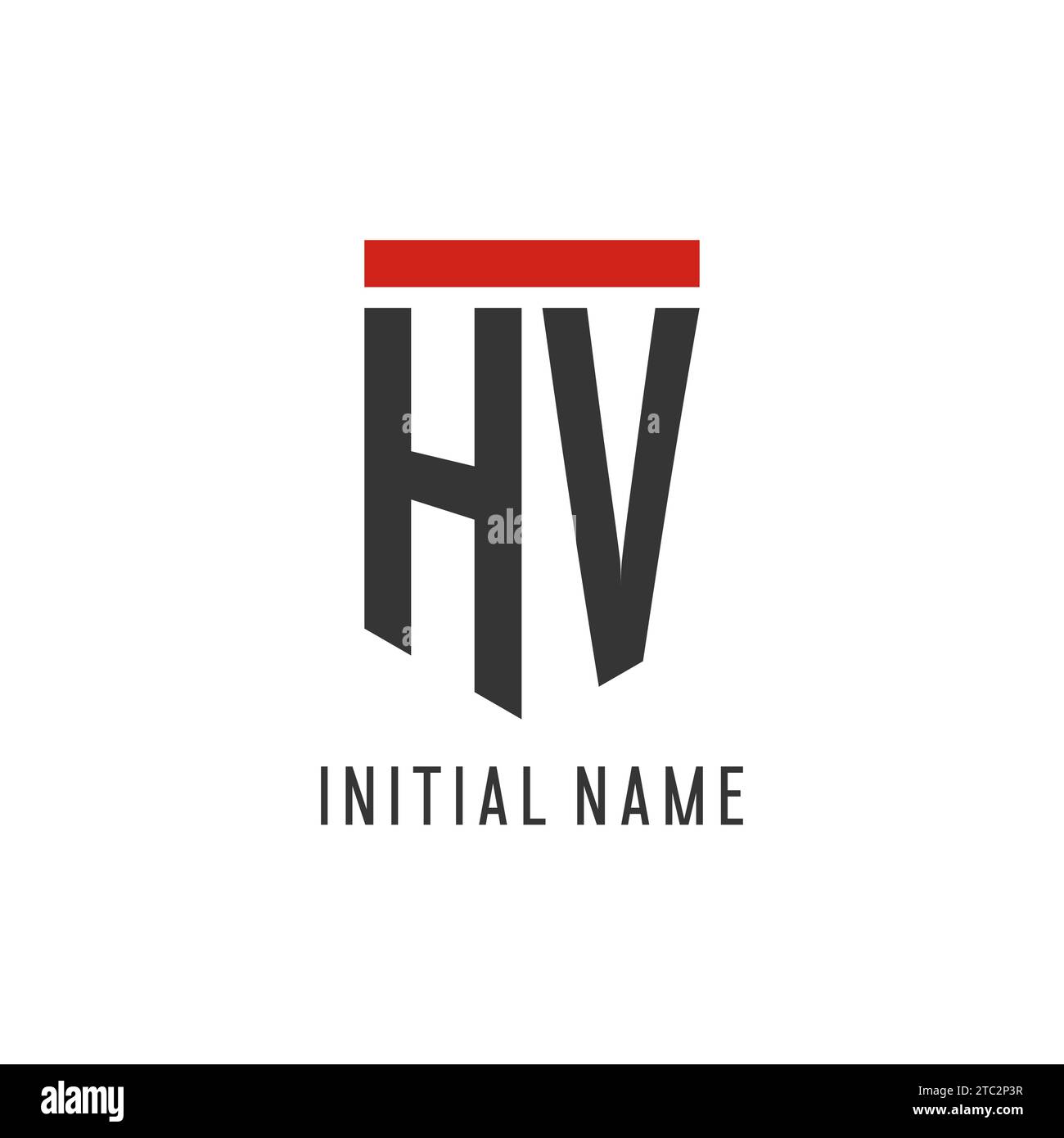 HV initial esport logo with simple shield design style vector graphic Stock Vector Image & Art ...