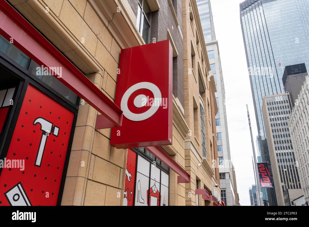 Target logo on the building at its Corporate Headquarters at Target ...