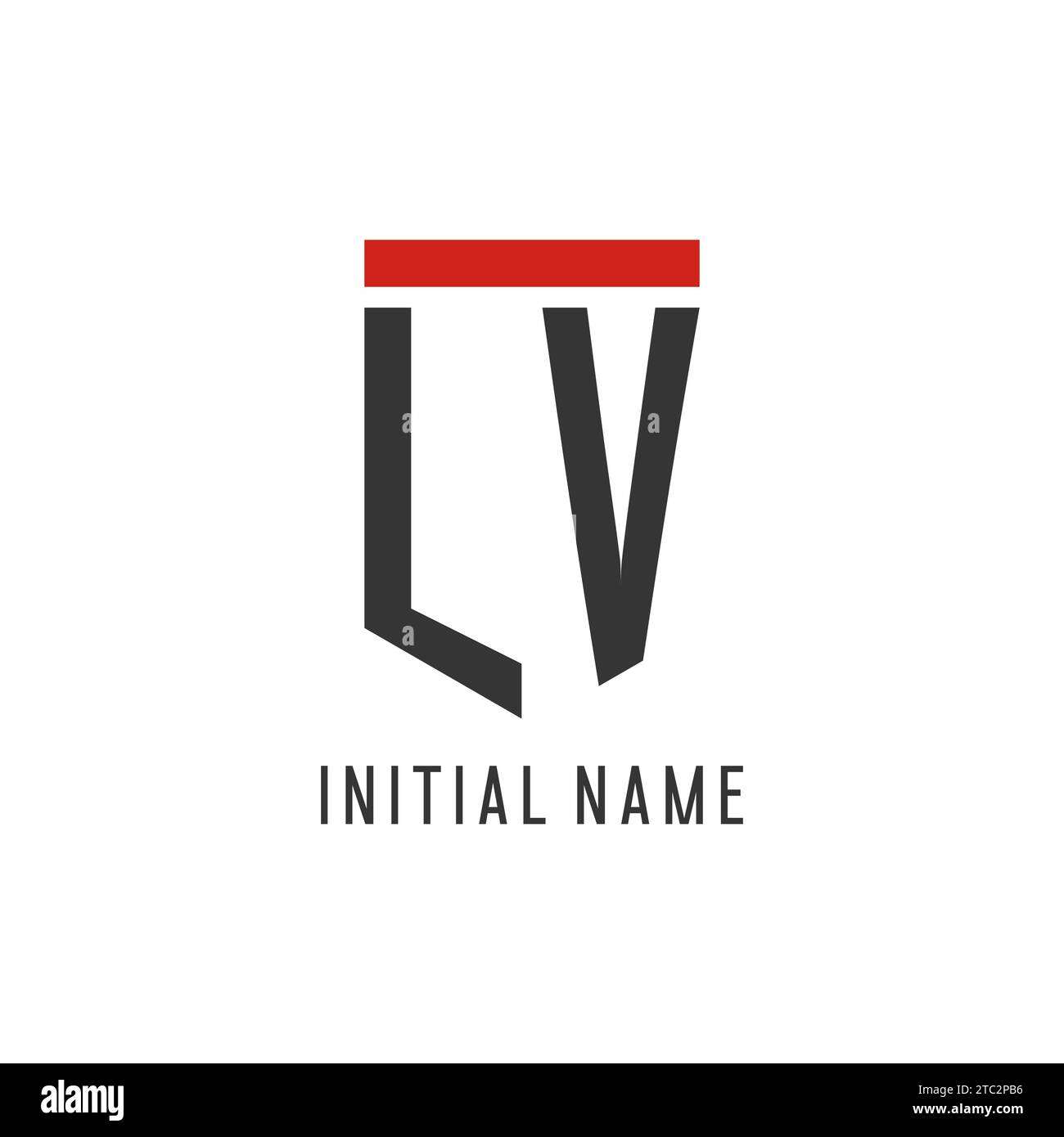 LV initial esport logo with simple shield design style vector graphic Stock Vector Image & Art ...