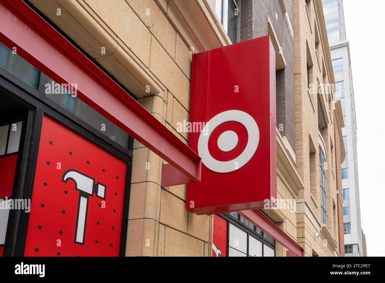 Target logo on the building at its Corporate Headquarters at Target ...
