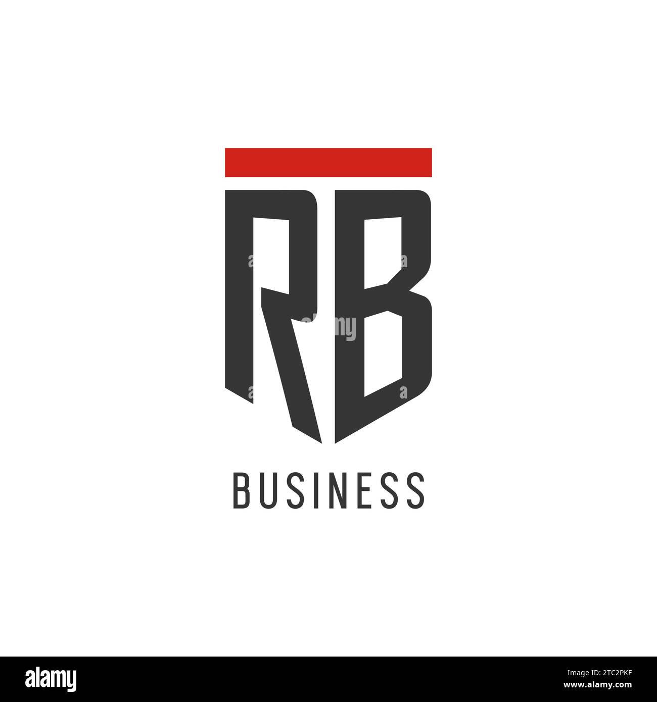 RB initial esport logo with simple shield design style vector graphic Stock Vector Image & Art ...