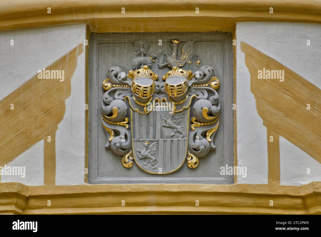 Coat of arms at Christ Meeting with Virgin Mary Chapel at Wejherowo ...