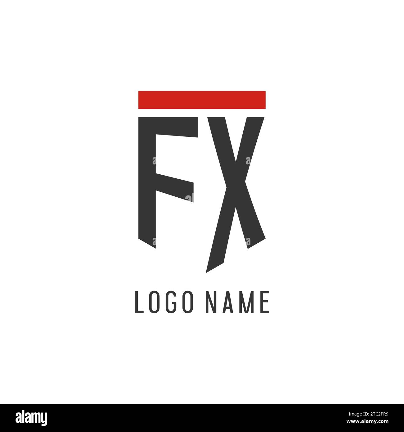 FX initial esport logo with simple shield design style vector graphic ...