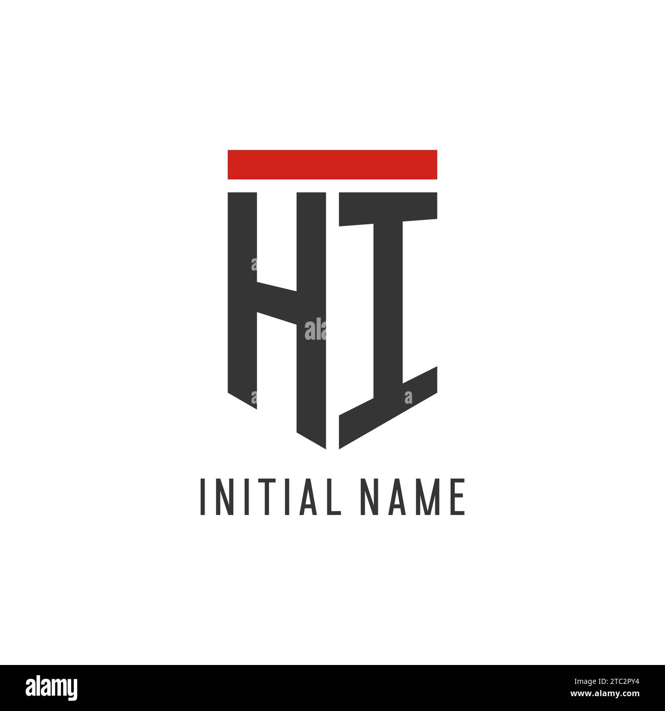 HI initial esport logo with simple shield design style vector graphic Stock Vector Image & Art ...