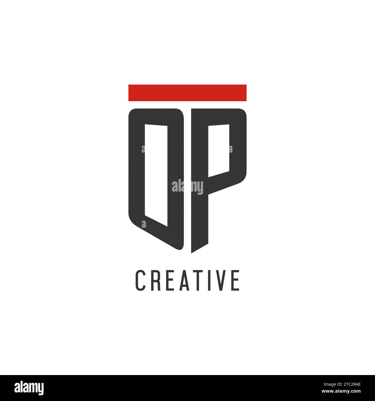 OP initial esport logo with simple shield design style vector graphic Stock Vector Image & Art ...