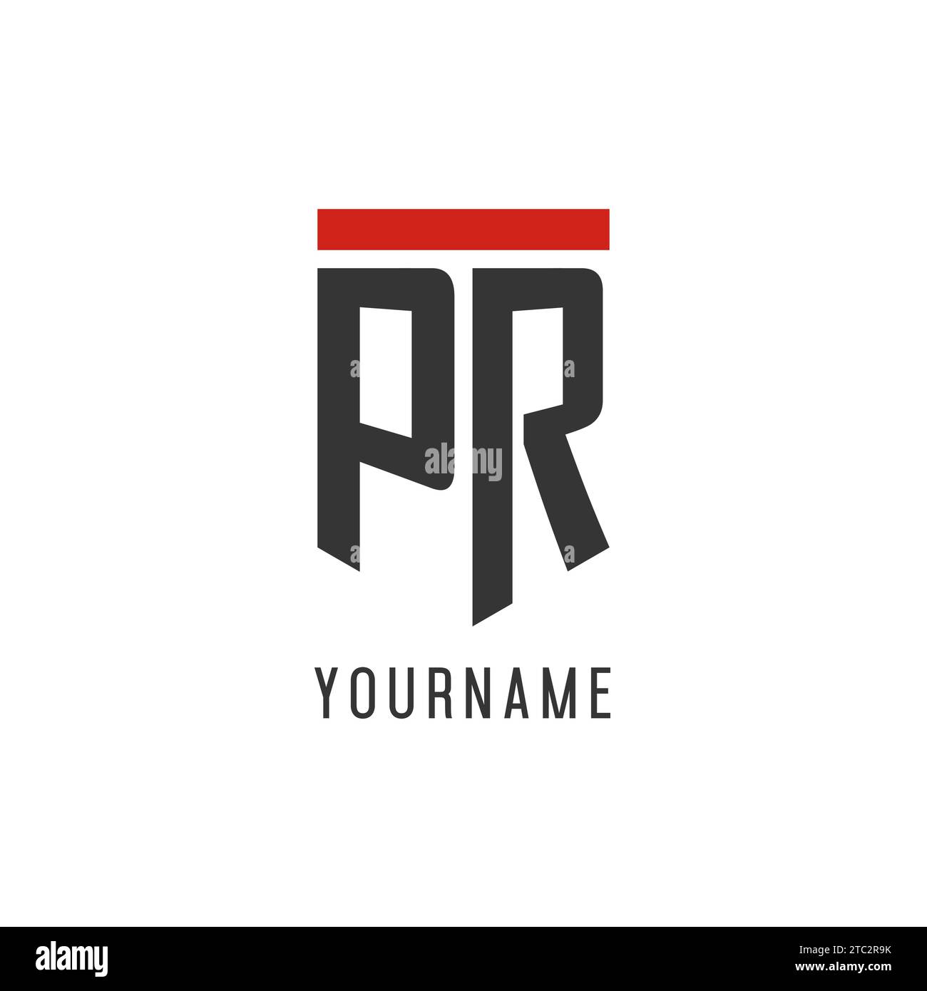 PR initial esport logo with simple shield design style vector graphic Stock Vector Image & Art ...