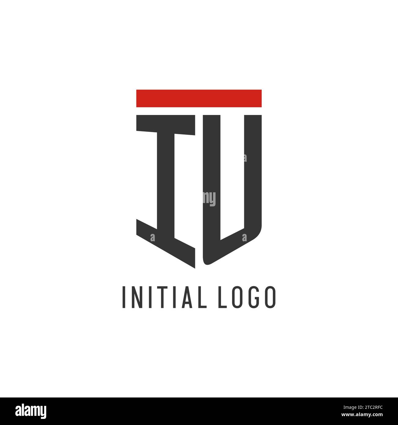 IU initial esport logo with simple shield design style vector graphic Stock Vector Image & Art ...
