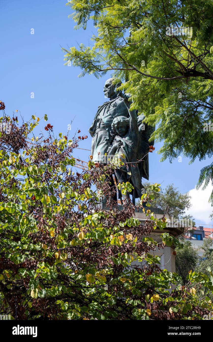 Statue of General Marquez de Sa da Bandeira (defender of the abolition ...