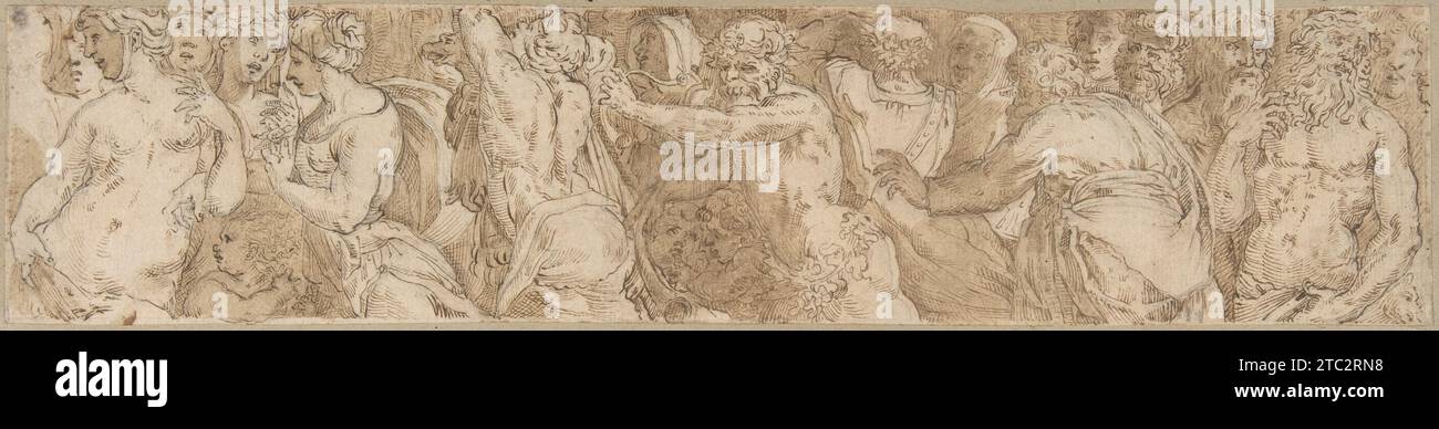 Procession (left-hand portion of border below Sacrifice of Isaac ...