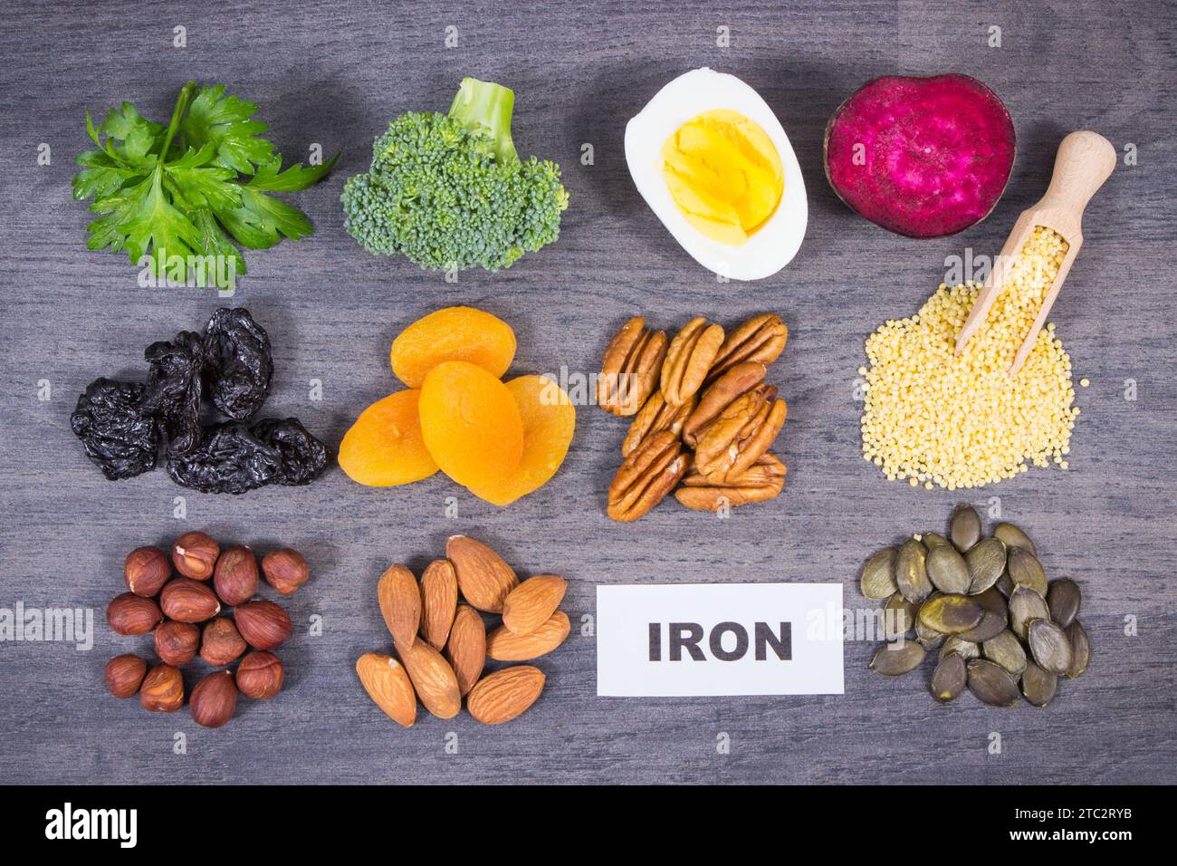 Healthy nutritious ingredients as source natural iron and other ...