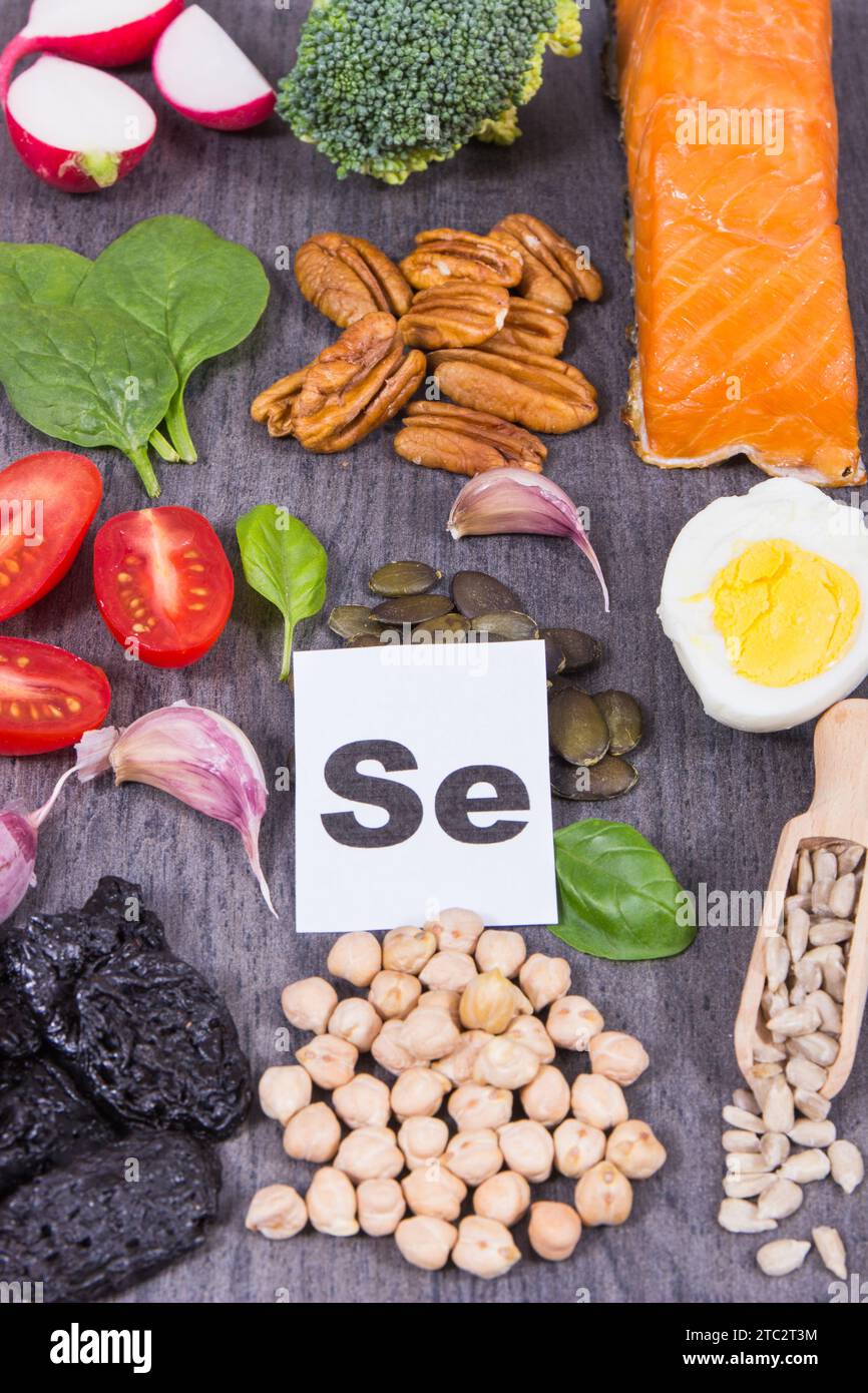 Nutritious healthy food as source natural selenium, dietary fiber and ...