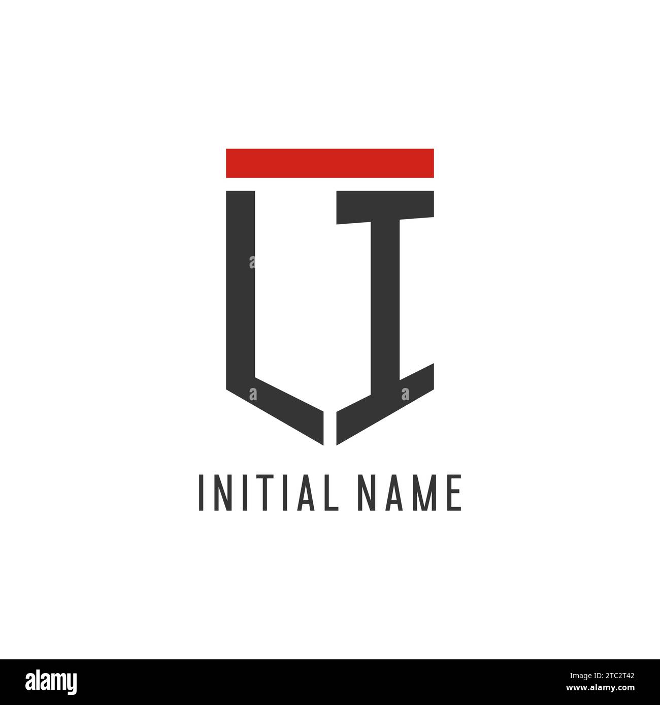 LI initial esport logo with simple shield design style vector graphic Stock Vector Image & Art ...