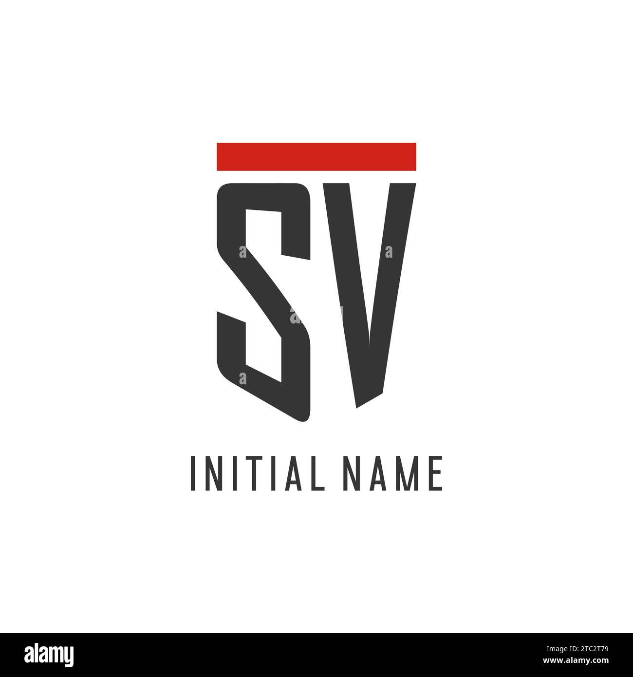 SV initial esport logo with simple shield design style vector graphic Stock Vector Image & Art ...