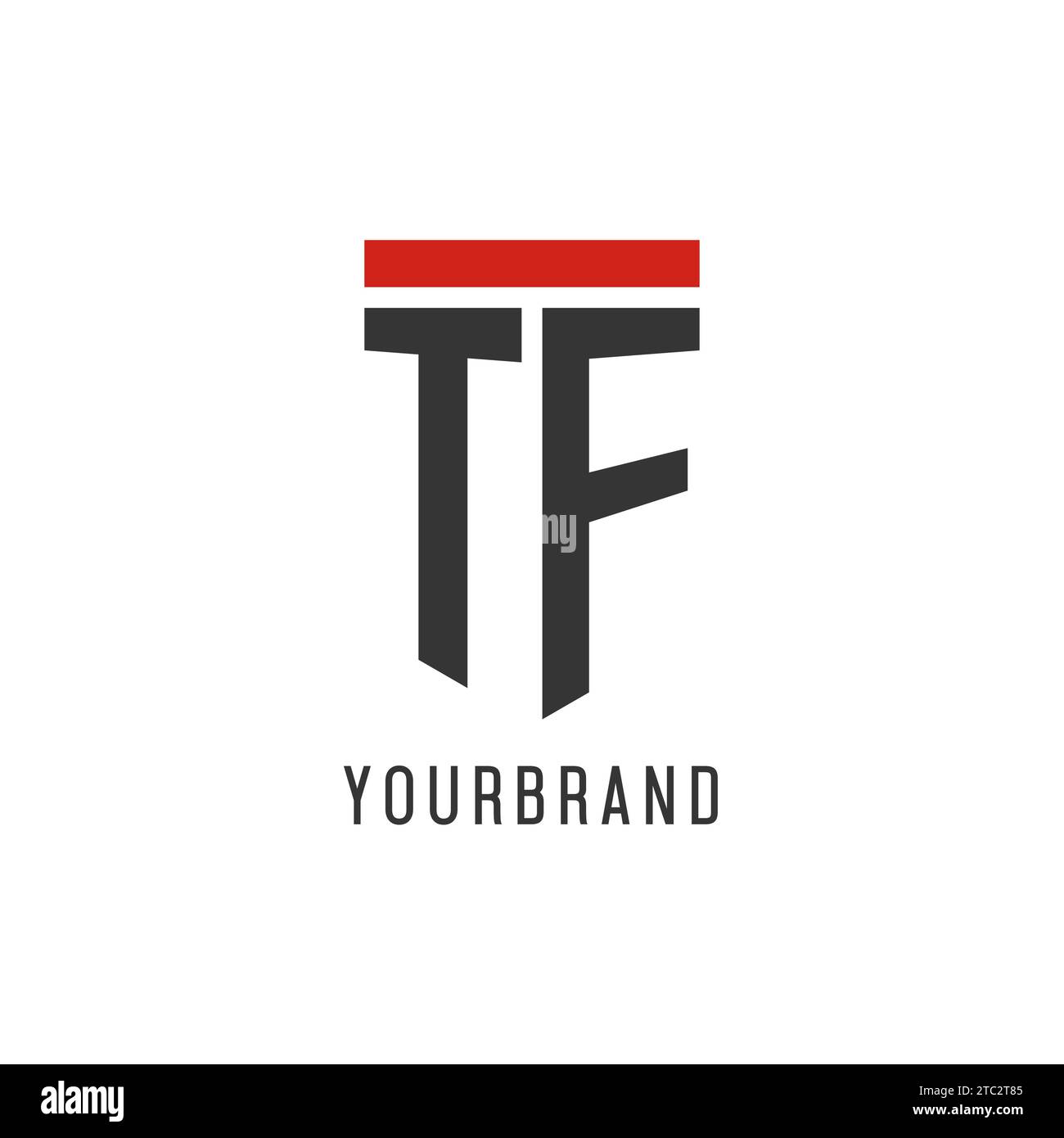 TF initial esport logo with simple shield design style vector graphic ...