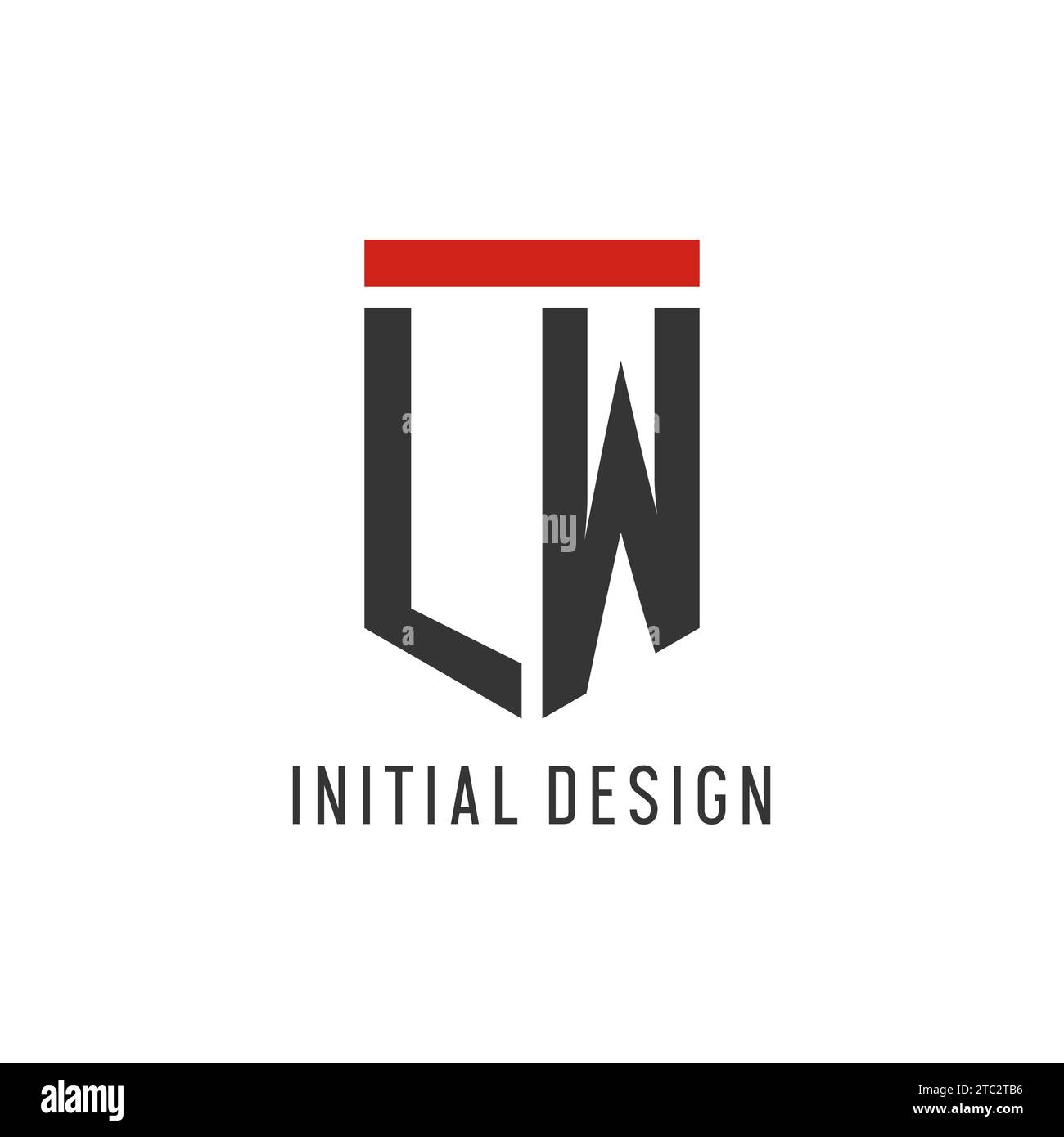 LW initial esport logo with simple shield design style vector graphic Stock Vector Image & Art ...