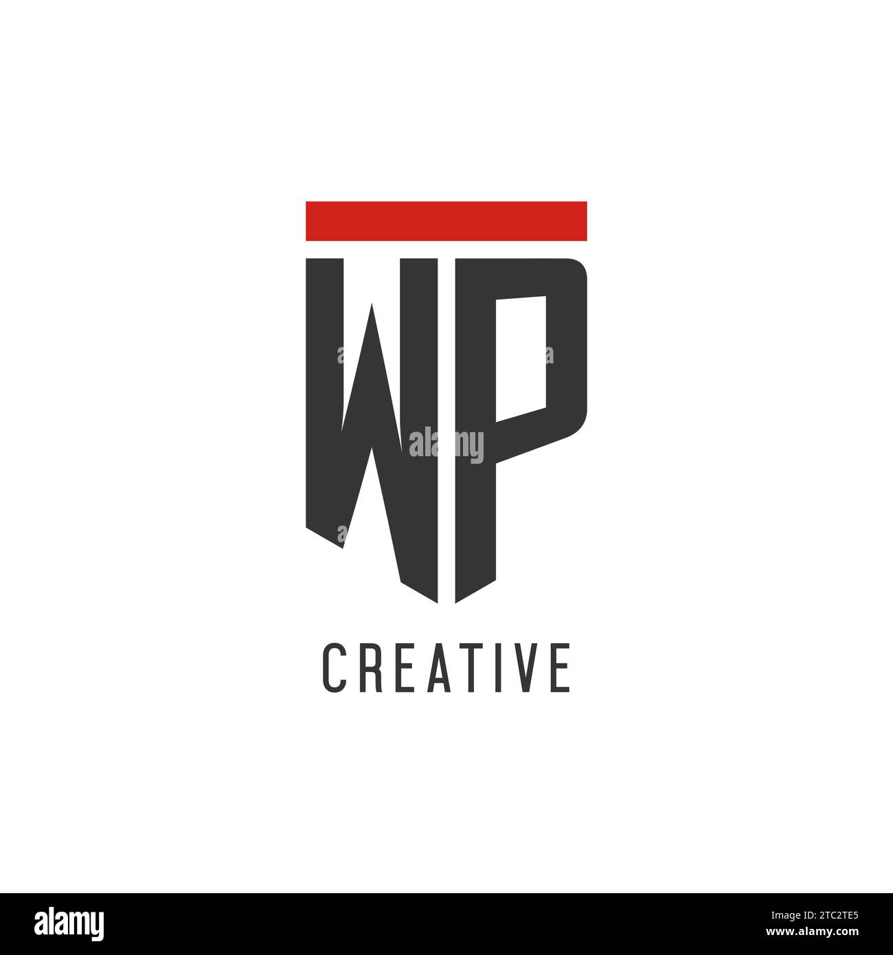 WP initial esport logo with simple shield design style vector graphic Stock Vector Image & Art ...