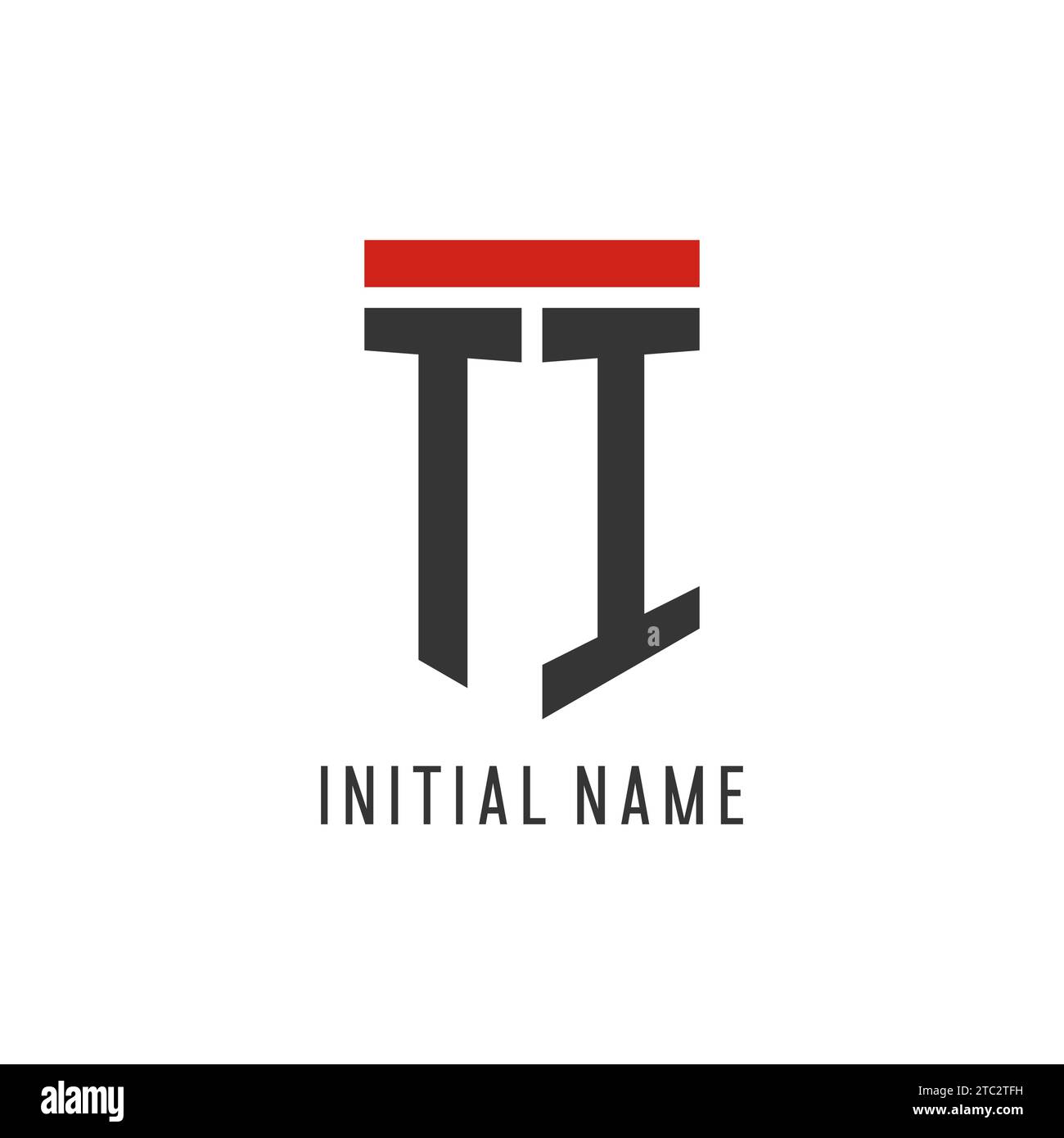 TI initial esport logo with simple shield design style vector graphic Stock Vector Image & Art ...