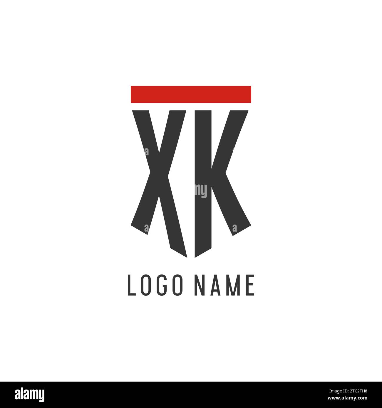 XK initial esport logo with simple shield design style vector graphic Stock Vector Image & Art ...