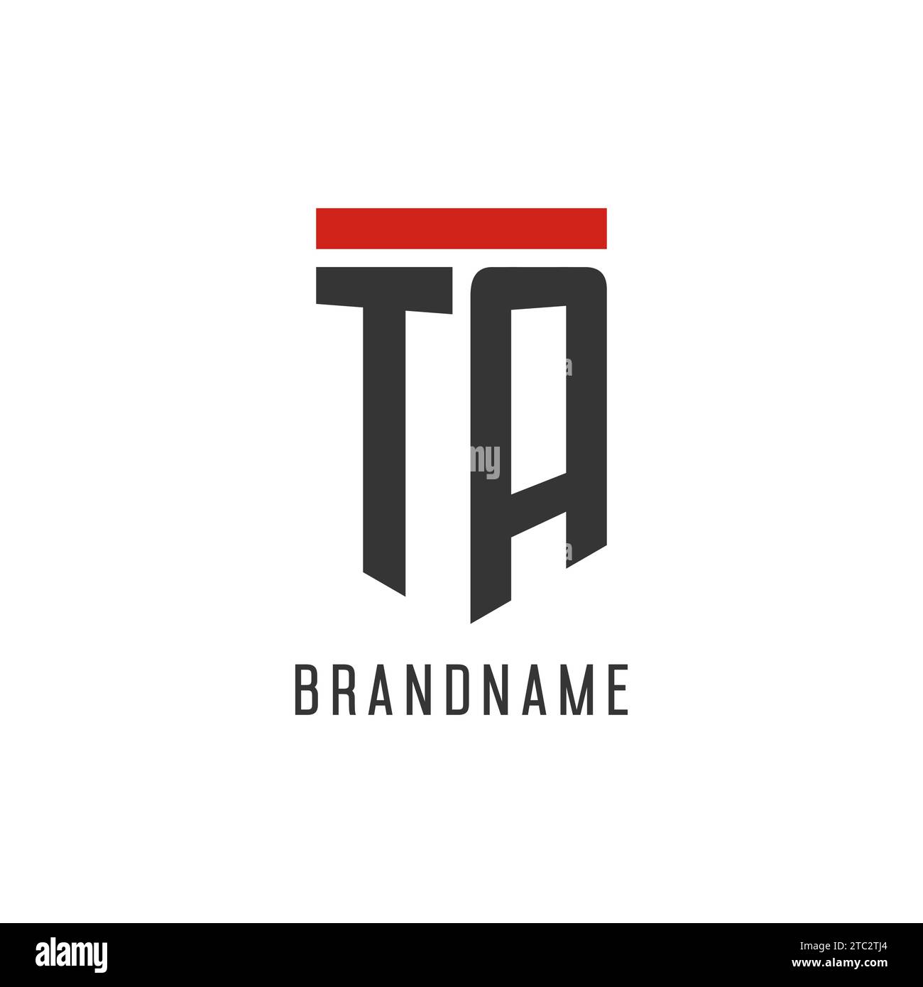 TA initial esport logo with simple shield design style vector graphic ...