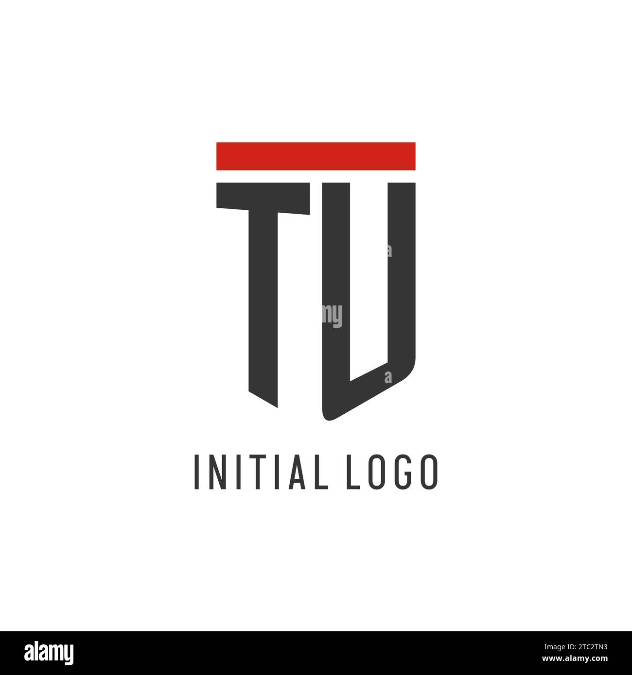TU initial esport logo with simple shield design style vector graphic Stock Vector Image & Art ...