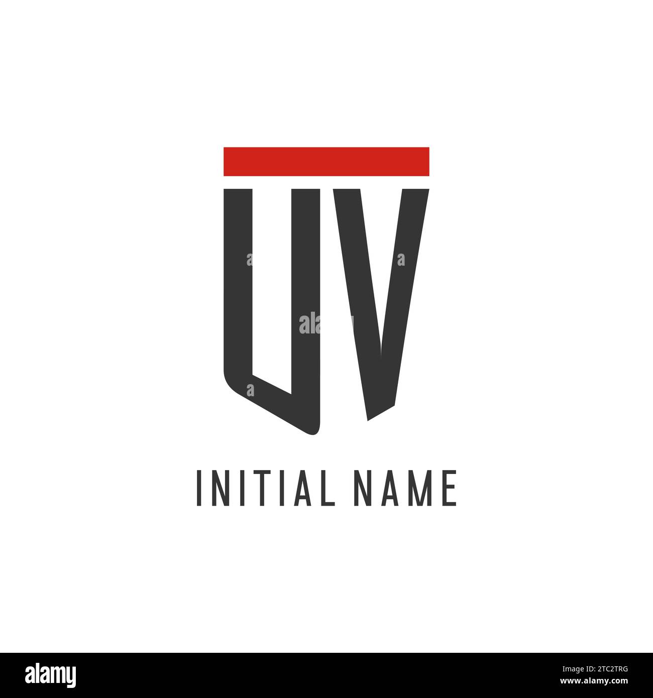 UV initial esport logo with simple shield design style vector graphic Stock Vector Image & Art ...