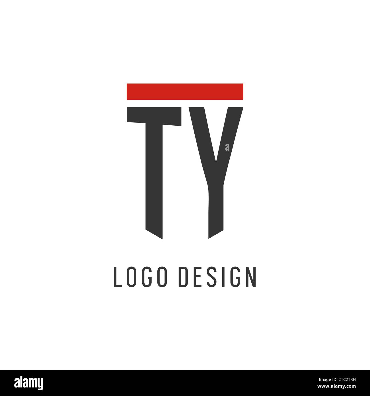 TY initial esport logo with simple shield design style vector graphic ...