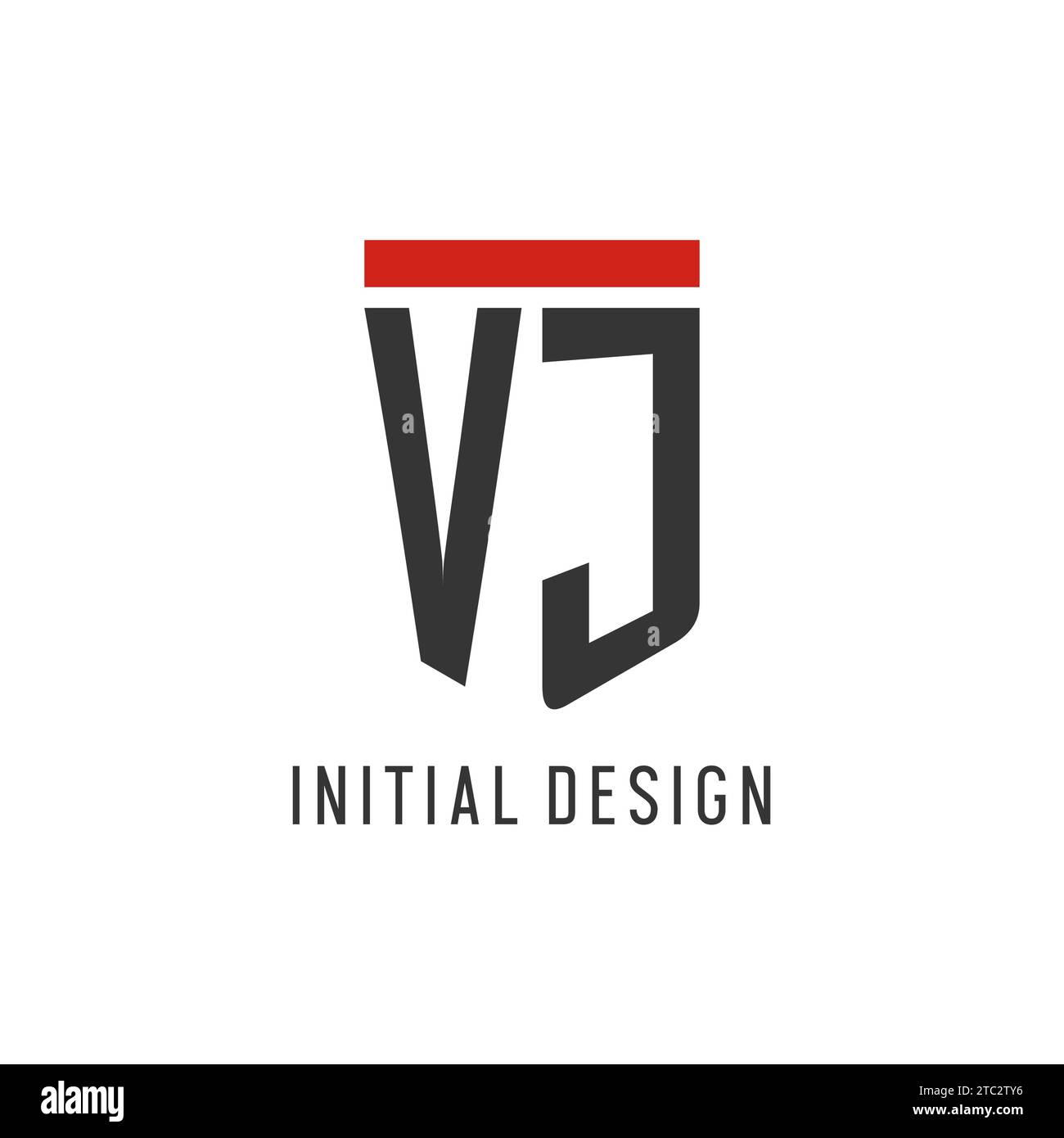 VJ initial esport logo with simple shield design style vector graphic Stock Vector Image & Art ...